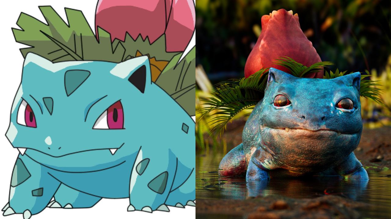 Así lucirían los personajes de Pokémon en la vida real